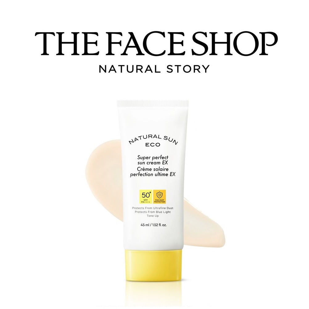 [THE FACE SHOP] Natural Sun Eco Super Perfect Sun Cream EX SPF50+ PA ...