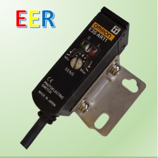 (USED) Omron E3S-AR11 Retroreflective Photoelectric Sensor with Block Sensor, 100 mm, 2 m ...
