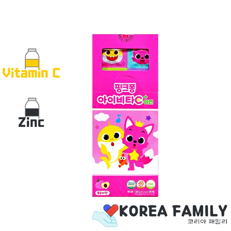 PINKFONG I-VitaC plus Zn 250T chewable vitamin vitaminC zinc baby kid ...