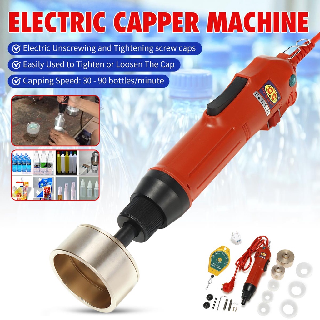 Handheld Electric Bottle Capping Caps Sealer Sealing Capper Machine 10 ...