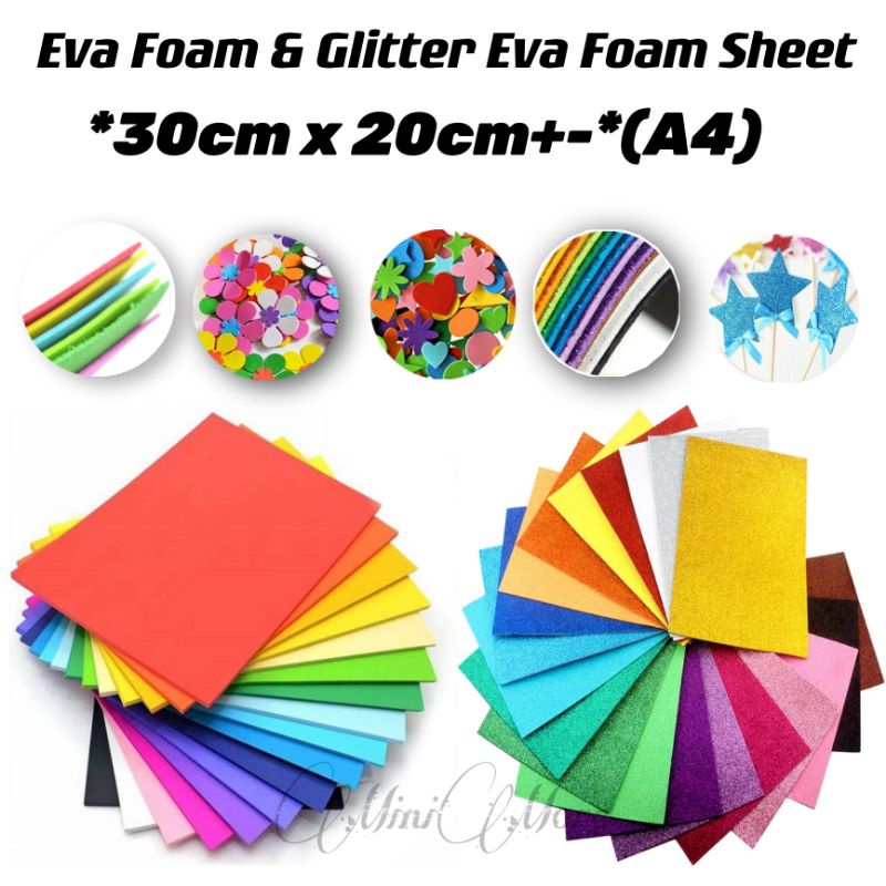 (MiniMore) EVA Sponge Foam Sheet & Glitter EVA Sponge Foam Sheet *DIY ...