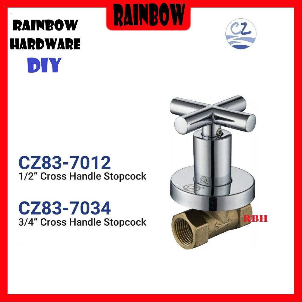 CZ 7012 / CZ 7034 HALF TURN COPPER BRASS FLANGE STOPCOCK / CONCEALED ...