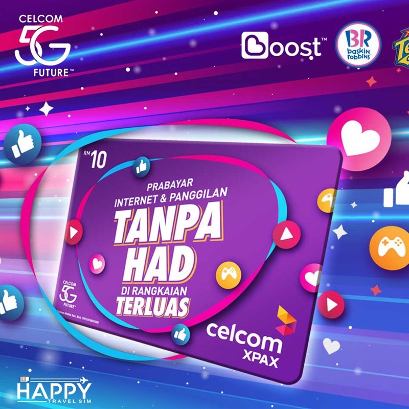 Celcom Prepaid unlimited Call And Internet simcard V1p(Cantik) | Shopee ...