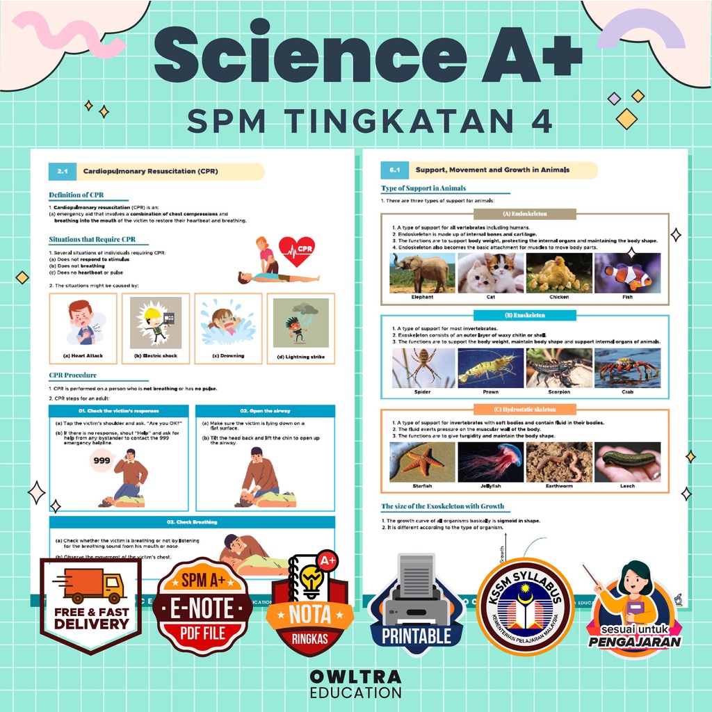 [NO DELIVERY FEE] SPM SCIENCE NOTA TINGKATAN 4 SAINS SPM (KSSM) Buku Rujukan PDF (E-note ...