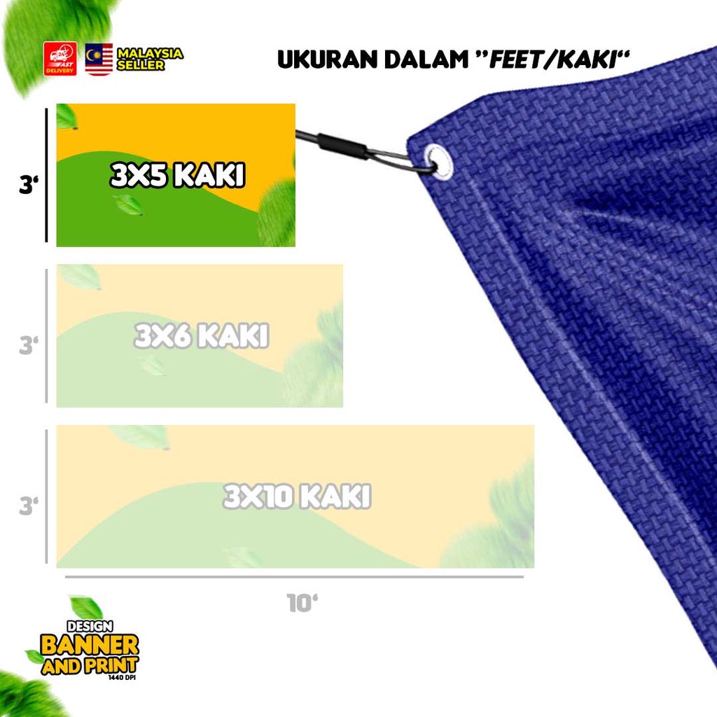 BANNER 5x3ft | 6x3ft | 10x3ft | 12x4ft | CUSTOM DESIGN (PELBAGAI SAIZ ...