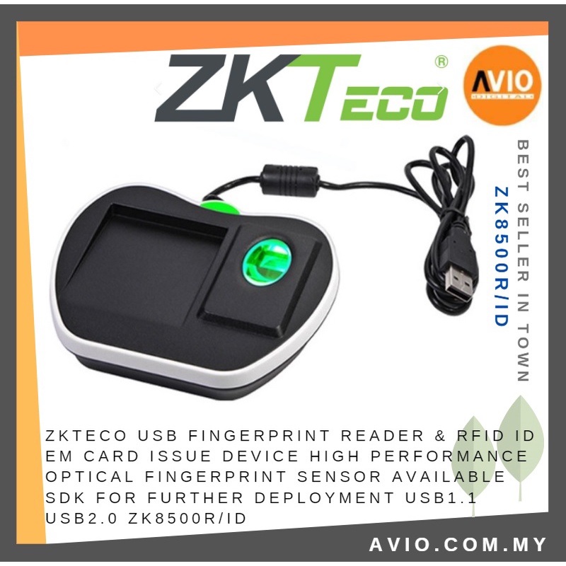 ZKTeco USB Enrollment use Fingerprint 125KHz RFID ID EM Card Issue ...