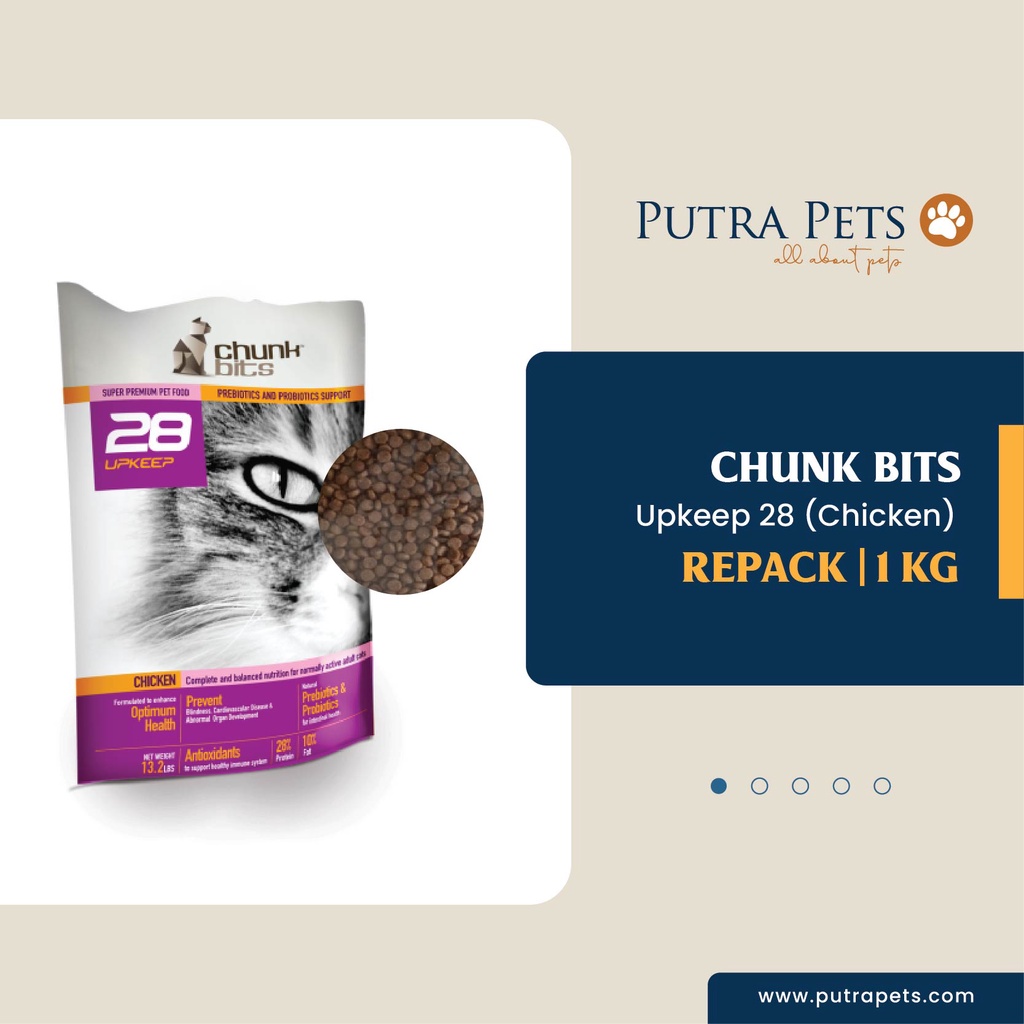 REPACK 1KG CHUNK BITS 28 UPKEEP PREMIUM CAT FOOD | Shopee Malaysia