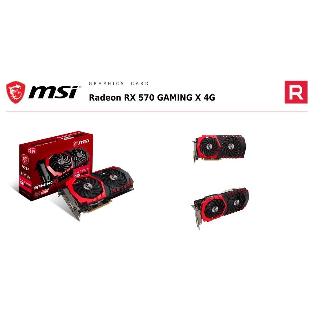 MSI Radeon™ RX 570 GAMING X 4G (USED) | Shopee Malaysia