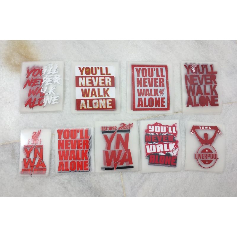 LIVERPOOL YNWA 💪A7 size Iron On sticker 🔥 利物浦 你永远不会独行 烫印贴纸 | Shopee ...
