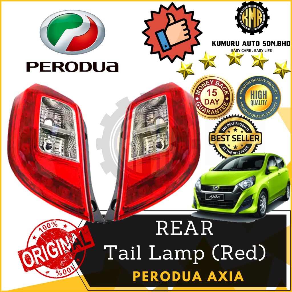 (1@pc) RED Original Rear Tail Lamp Perodua Axia 2014-2022 | Shopee Malaysia