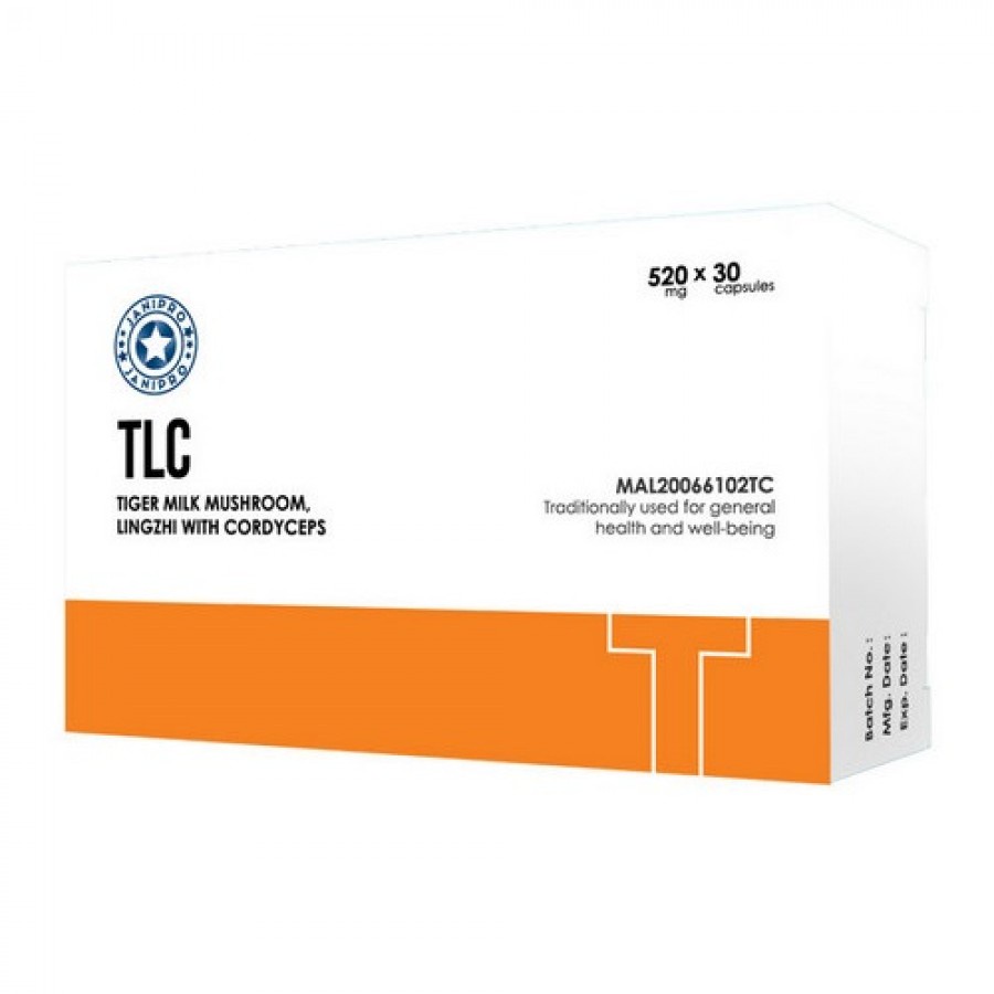 JANIPRO TLC 520MG TIGER MILK MUSHROOM, LINGZHI WITH CORDYCEPS (30 ...