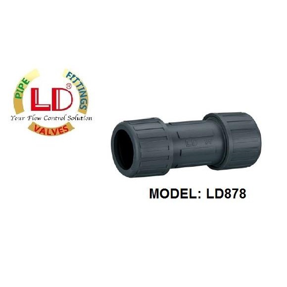 LD PVC Compression Coupling for Pipe (GI / Stainless Steel / PVC) ( 1/2 ...