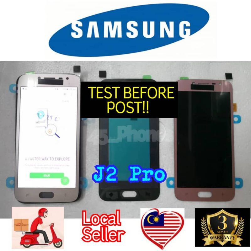 OMP45 (Ready Stock) SAM J250 Galaxy J2 Pro 2018 LCD DISPLAY TOUCHSCREEN ...