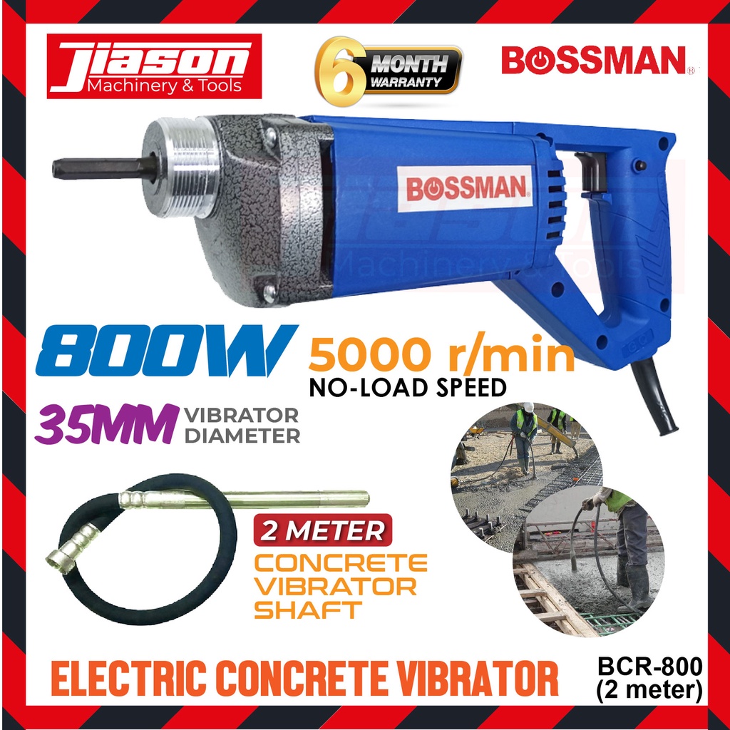 BOSSMAN BCR-800 / BCR800 35MM Electric Concrete Vibrator 800W 5000RPM ...