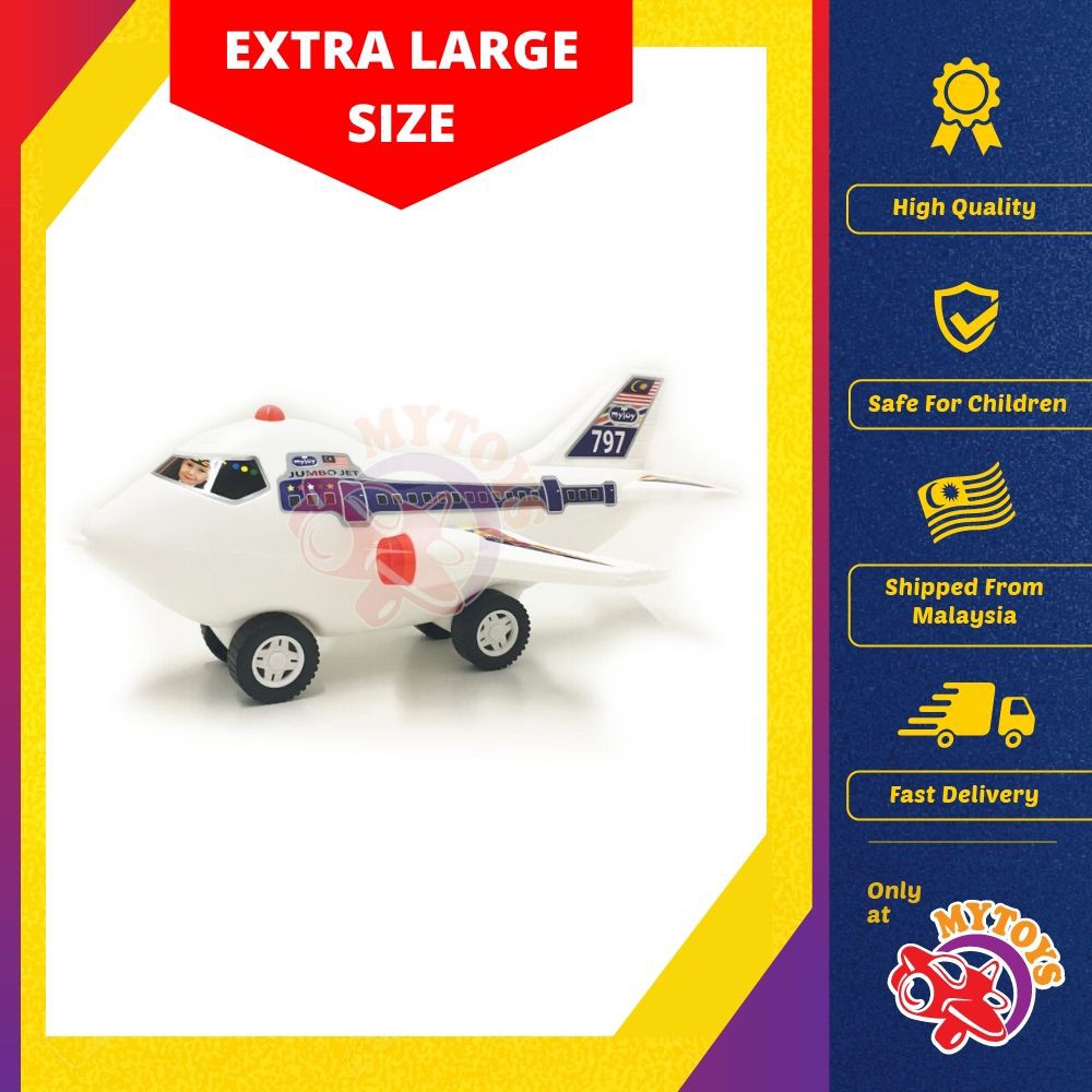 Jumbo Jet Toy Plane 33cm Wingspan Super / Aeroplane Vehicle / Toy Plane ...