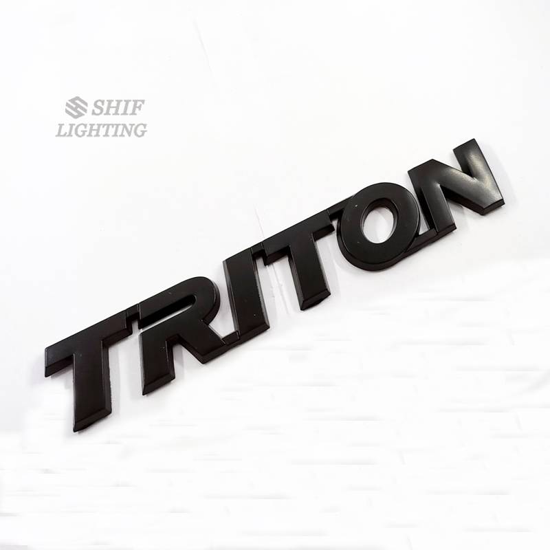 1 x ABS Black TRITON Letter Logo Car Auto Emblem Badge Sticker Decal ...