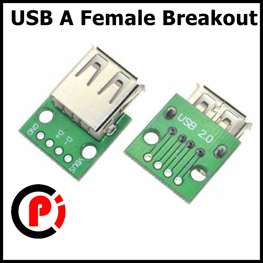 Usb FEMALE TYPE A TO PCB USB BREAKOUT USB TO DIP CONNECTOR TERMINAL ...