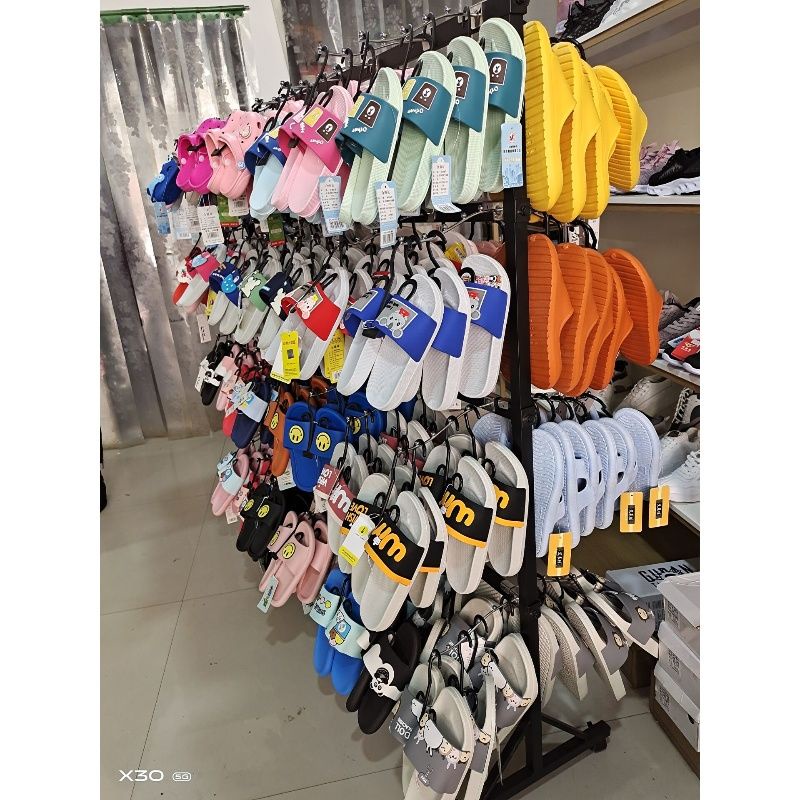 ELIron Slippers Display Stand Sandals Rack Cotton Shoes Rack Display ...