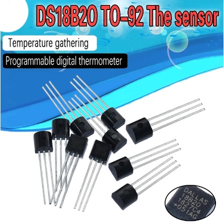 Digital Sensor Temperature Thermometer Temperature DS18B20 18B20 18S20 TO-92 IC Arduino | Shopee ...