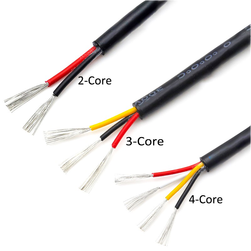 1 Meter UL2464 2/3/4 Multicore Electronic Power Wire Flaxible Stranded PVC Signal Wire 20AWG ...