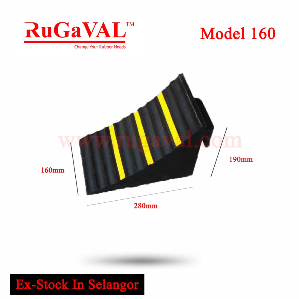 Rubber wheel chock I 160mm I 120mm I 250mm I 320mm Rubber Wheel stopper ...