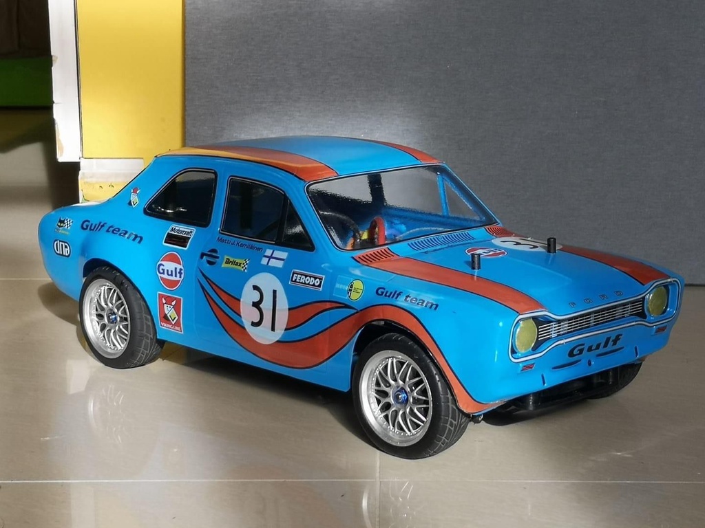 1/10 Ford Escort MK1 RC PC body shell 190mm width Transparent drift ...