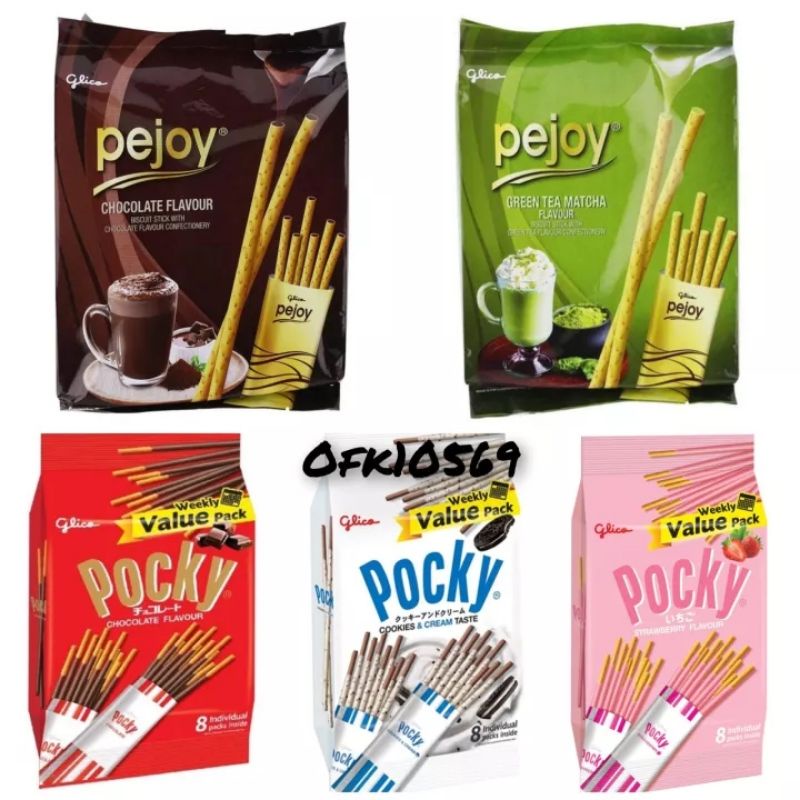 Pocky & Pejoy Biscuit Stick Value Family Pack | Shopee Malaysia