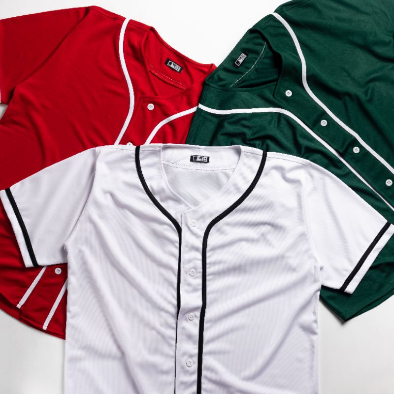 Plain white baseball jersey | Shopee Malaysia