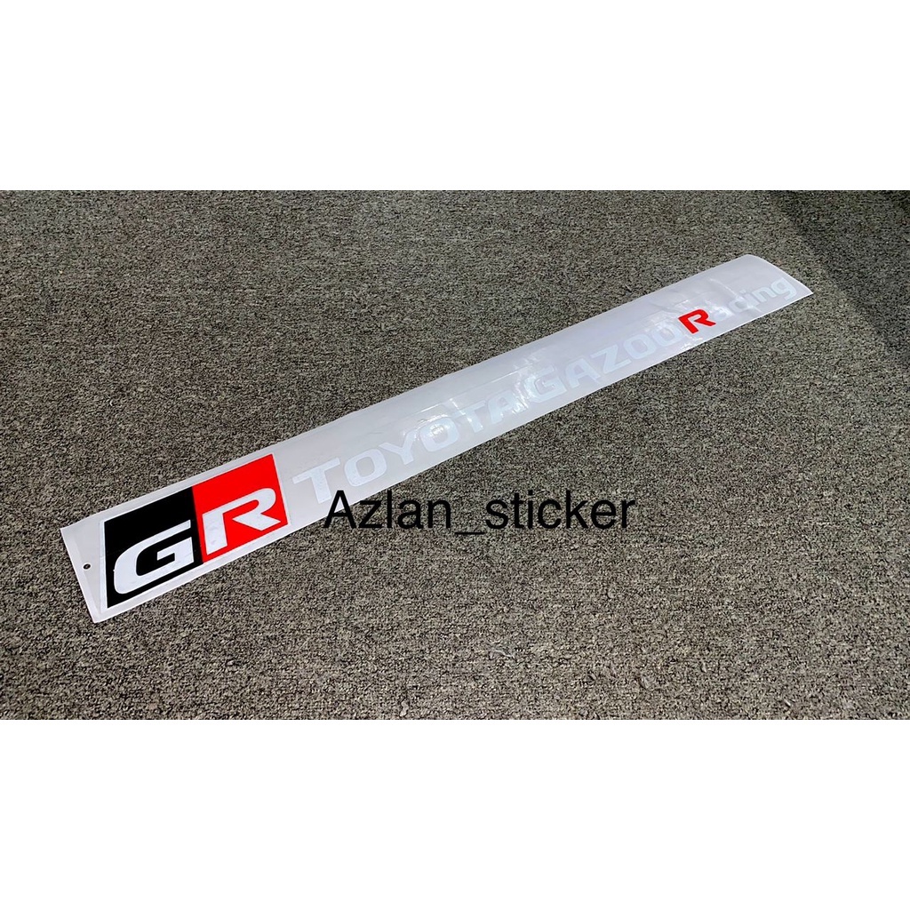 GR TOYOTA GAZOO RACING-Windscreen-Cutting Sticker-Ready Stock | Shopee ...