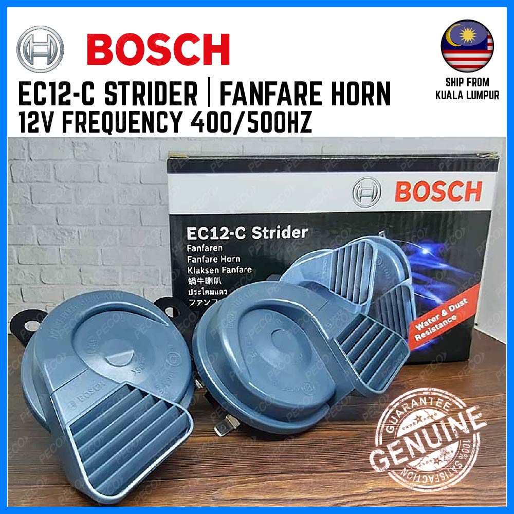 BOSCH Car EC12-C Strider | Fanfare Horn 12V Frequency 400/500Hz | Shopee Malaysia