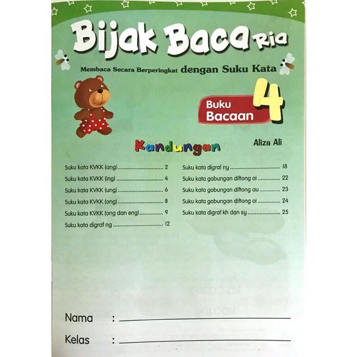 [MBO] Bijak Baca Ria Buku Bacaan dan Aktiviti Buku 1.2.3.4 ( Umur 4-6 ...