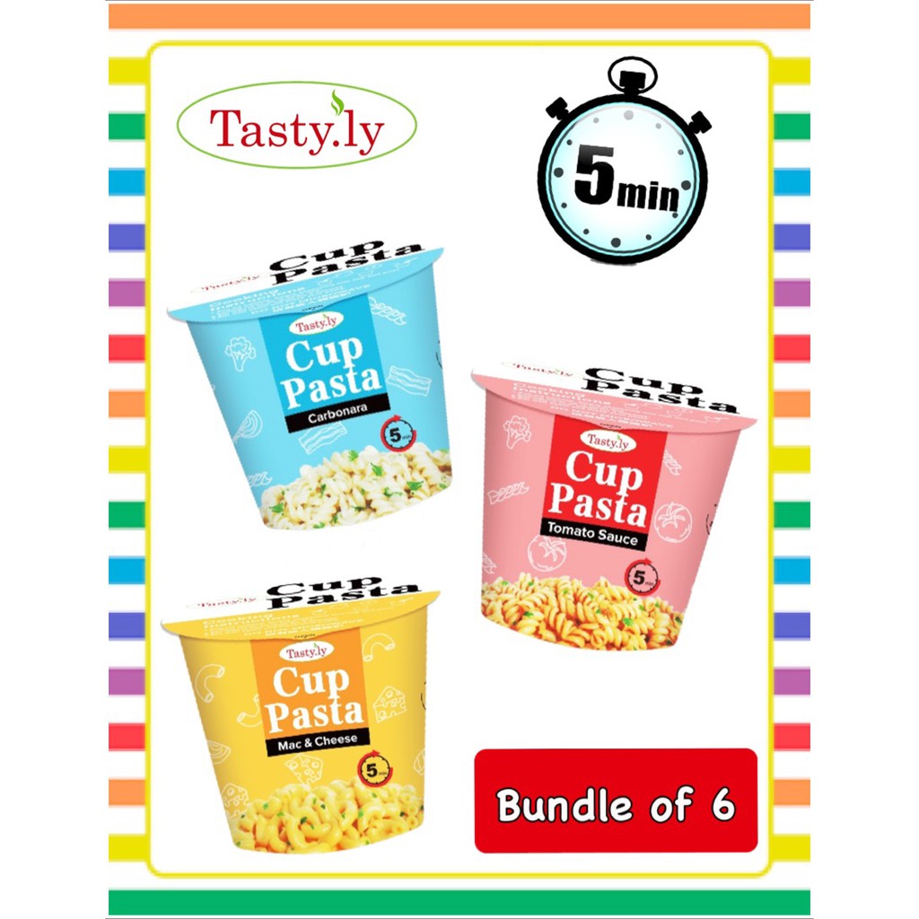 Instant Pasta Cup BUNDLE DEAL OF 6 | Shopee Malaysia