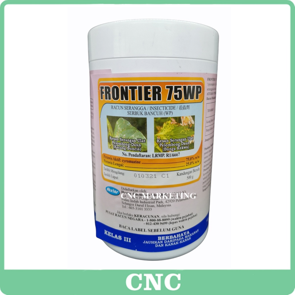 500GM Frontier 75WP Hextar Cyromazine 75.0% Racun Ulat Pelombong Daun ...