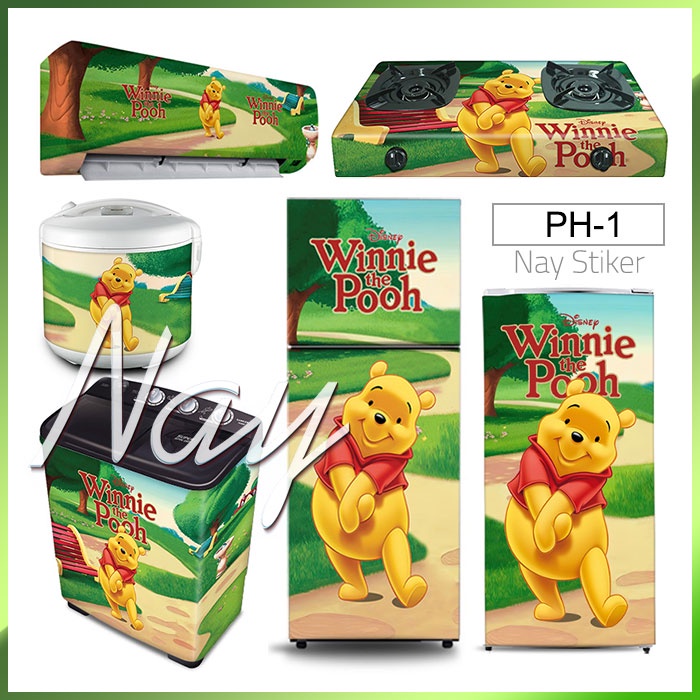 MESIN Sticker 1 & 2-door Refrigerator, Stove, Washing Machine, Winnie ...
