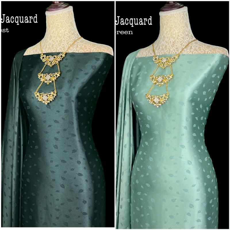 WASHABLE SILKY JACQUARD 60" [ALBUM 3- LEAVES DESIGN] | Shopee Malaysia