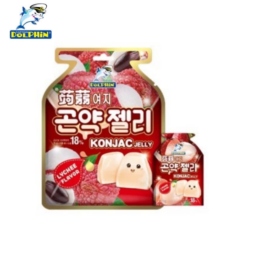 Captain Dolphin Konjac Jelly "Halal" with Nata De Coco 200g 300g (20gx 15pcs) | Shopee Malaysia