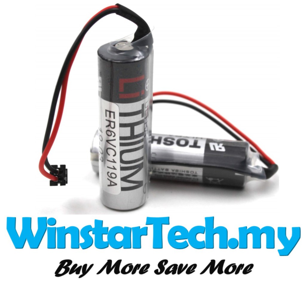 Original TOSHIBA ER6VC119A ER6VC119B 3.6V ER14500 2400mAh PLC Battery ...