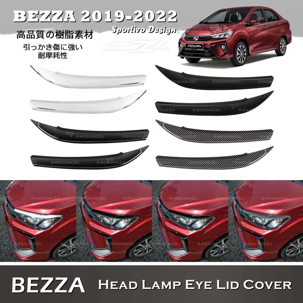 Awesome2u Perodua Bezza FL 2019-2024 Head Lamp Eye Lid Cover Sportivo ...