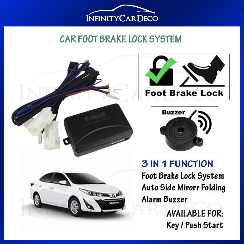 Toyota Vios 2013-2018 / Altis 2014-2019 3 in 1 Foot Brake Lock System ...