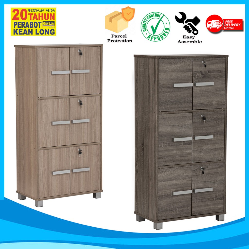 KLSB 6 Door Storage Box With Lock/ Almari 6Pintu Beserta Kunci/ Storage ...