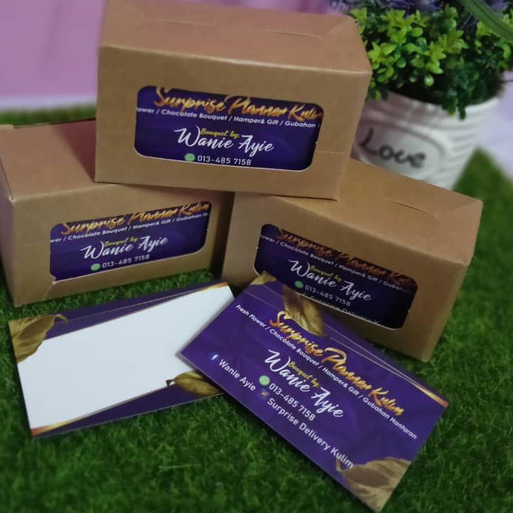 CUSTOM GREETING CARDS WISH CARD KAD UCAPAN BOUQUET 9X5CM | Shopee Malaysia