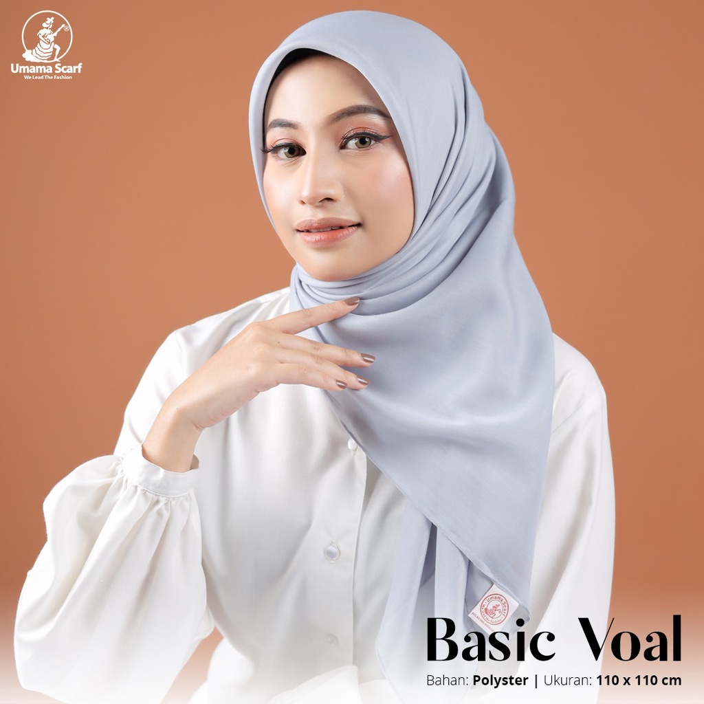 Plain Basic Voal Quadrilateral Hijab Umama Nayla Hija'b Basic Voal ...