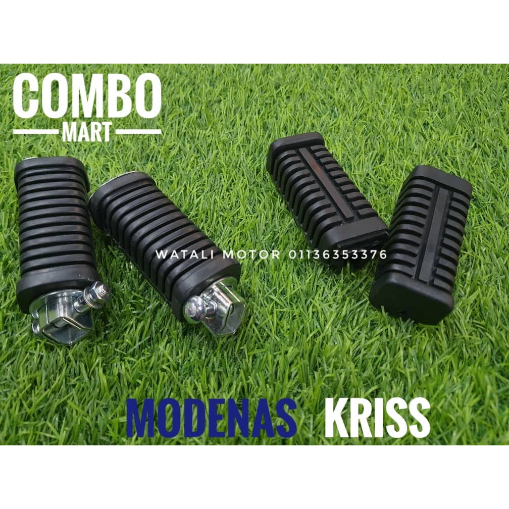 MODENAS KRISS 110 FOOTREST RUBBER / GETAH FOOTREST / GETAH PEMIJAK KAKI REAR STEP FOOTREST ...