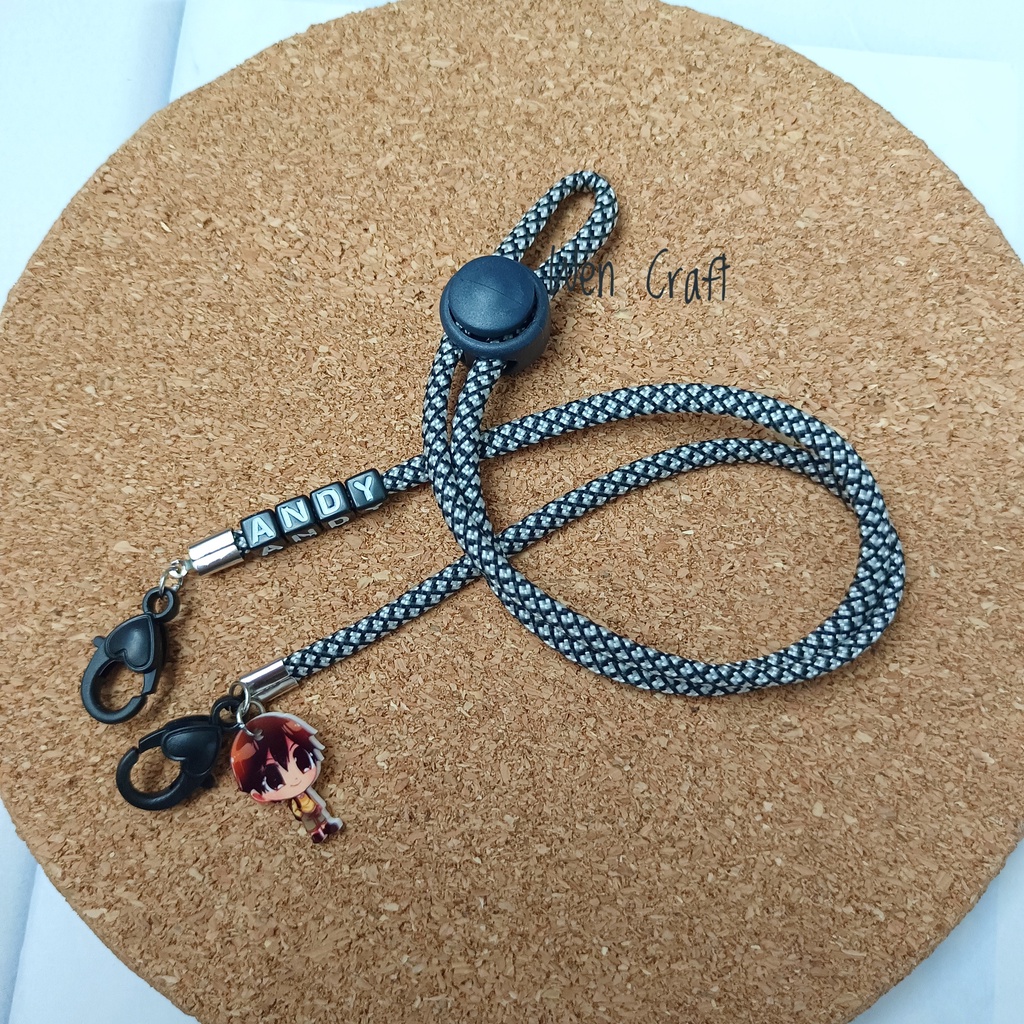 (Fast Shipping)Costum Name Paracord Mask Chain Kids Lanyard Boy With ...