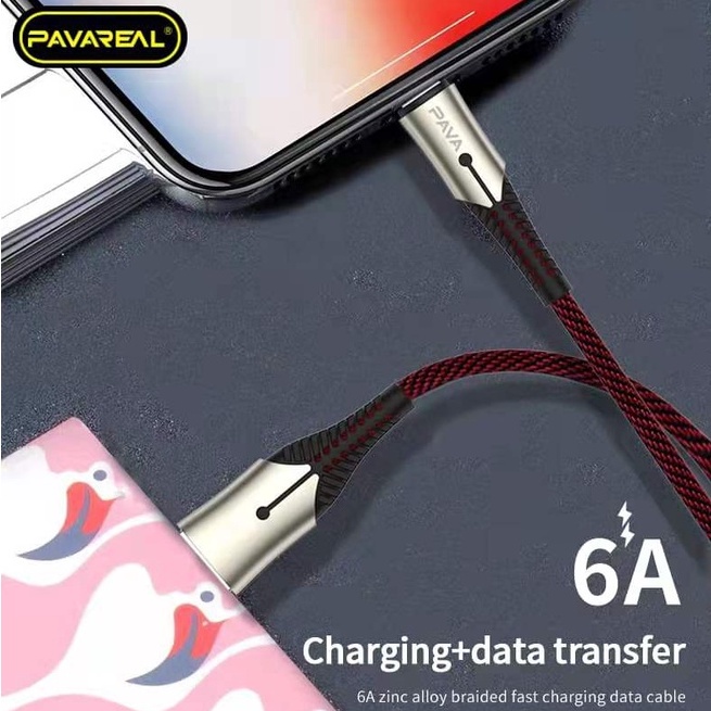 PAVAREAL PA-DC118/119/120 USB Data Cable 6A Super Fast Charging High ...