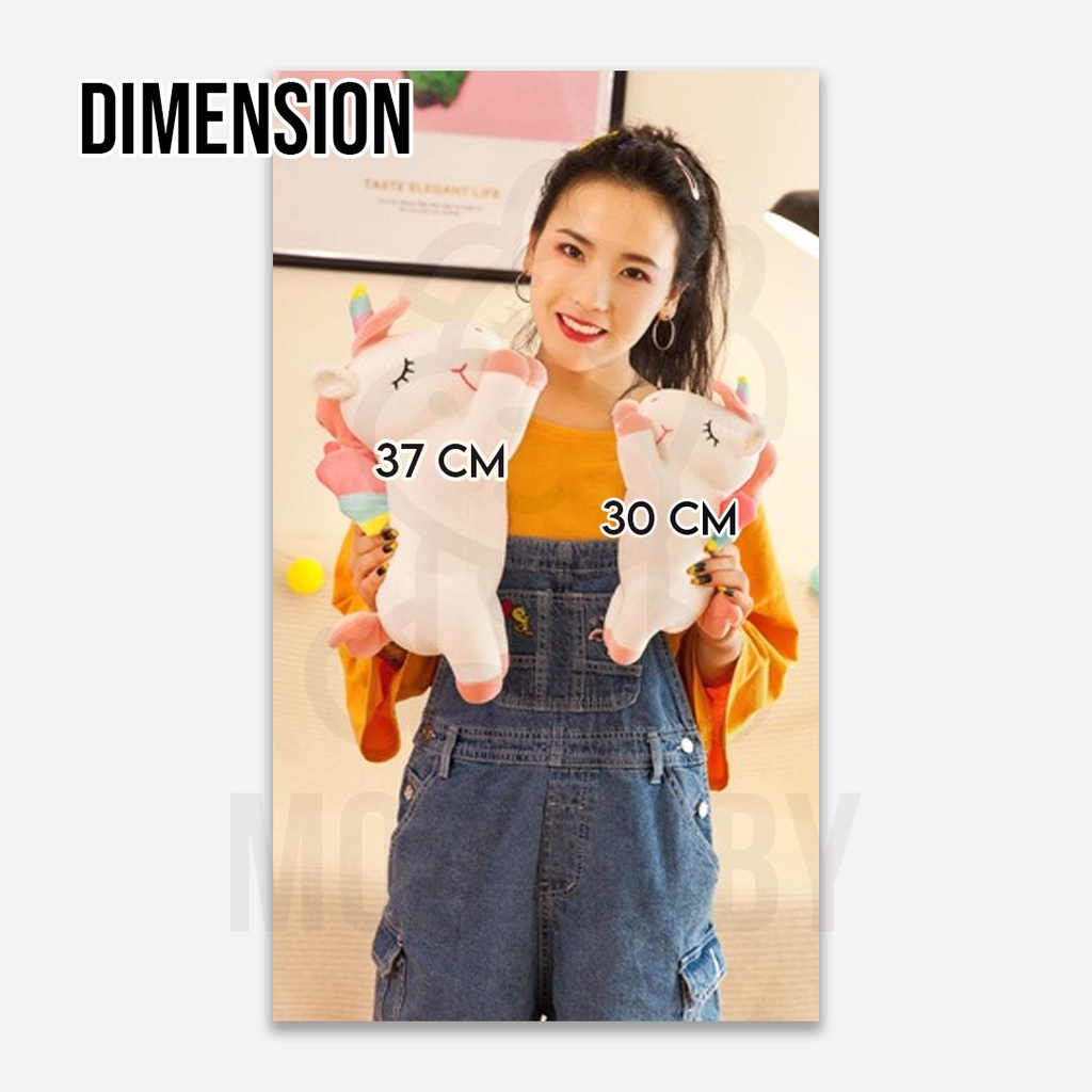 ⭐Moo Baby Unicorn Plushie Patung Unicorn Plush Toy Unicorn Bear Anak ...