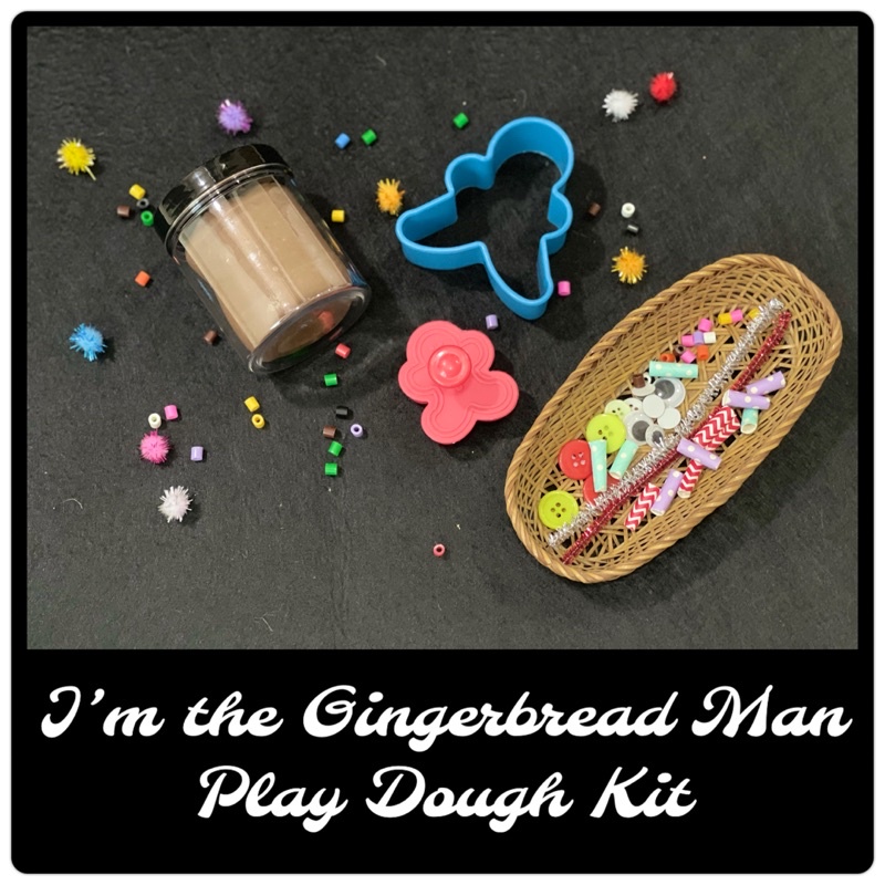 I’M THE GINGERBREAD MAN PLAY DOUGH KIT | SENSORY ACTIVITY | CHRISTMAS ...