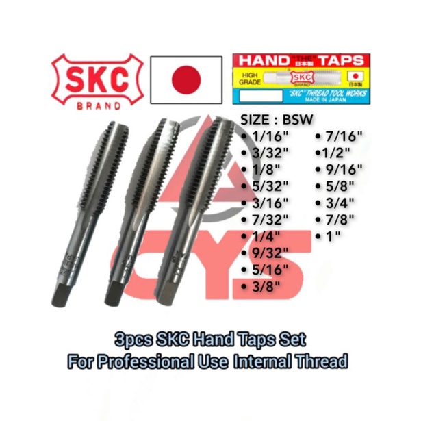 (100% JAPAN) SKC HAND TAP (BSW) CARBON STEEL 🇯🇵 (MADE IN JAPAN ...