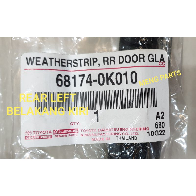 ORIGINAL TOYOTA HILUX KUN25 DOOR INNER MOULDING 68171-0K010,68172-0K010 ...