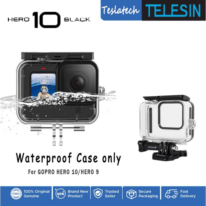 GoPro Hero 10 / Hero 9 Black TELESIN 50M Waterproof Case Waterproof ...